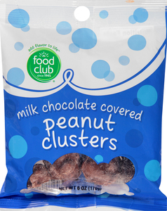 Food Club Milk Chocolate Covered Peanut Clusters 6 oz - Food Club
