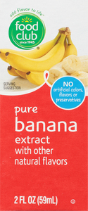 Food Club Pure Banana Extract 2 fl oz - Food Club
