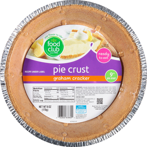 Food Club 9 Inch Graham Cracker Pie Crust 6 oz - Food Club