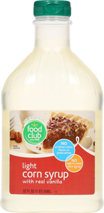 Food Club Light Corn Syrup with Real Vanilla 32 fl oz - Food Club