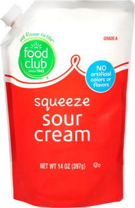 Food Club Squeeze Sour Cream 14 oz - Food Club