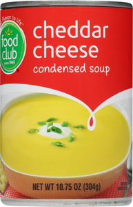 Food Club Cheddar Cheese Condensed Soup 10.75 oz - Food Club