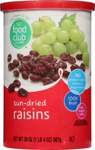 Food Club Sun-Dried Raisins 20 oz - Food Club