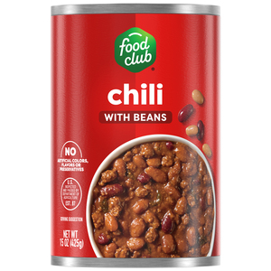 Food Club Chili with Beans 15 oz - Food Club