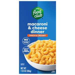 Food Club Thick & Creamy Macaroni & Cheese Dinner 7.25 oz - Food Club