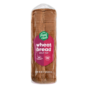 Food Club Split Top Wheat Bread 20 oz - Food Club